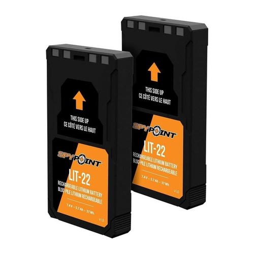 SPYPOINT Lit-22 7.4V Lithium Battery Twin Pack for FLEX Trail Cam (LIT ...