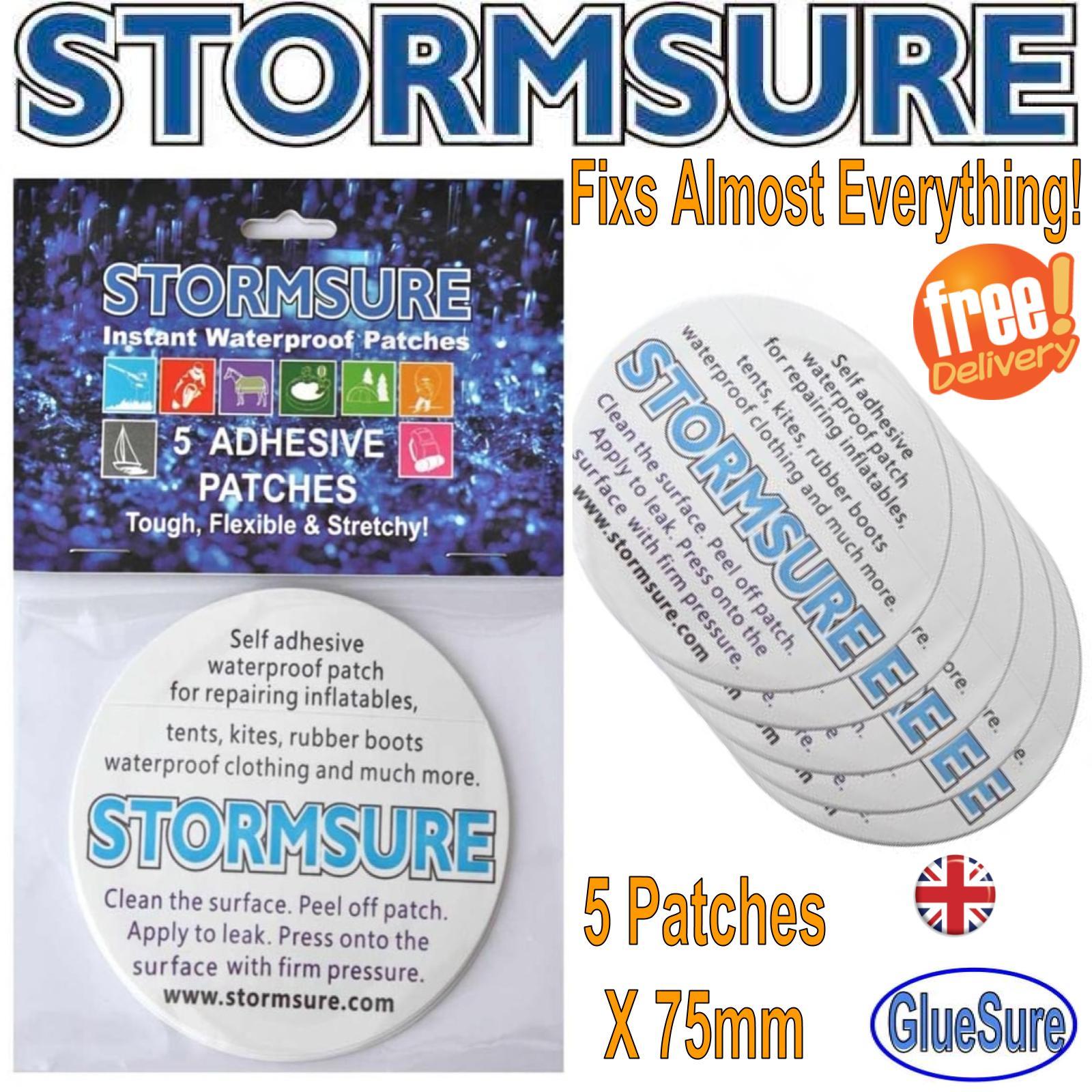STORMSURE TUFF TAPE PATCHES Camping Awning Tent Repair Waterproof Self ...