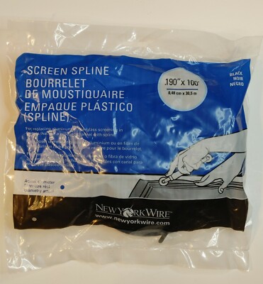 Window Door Screen Replacement Spline Rubber Stripping .190 x 100 ...