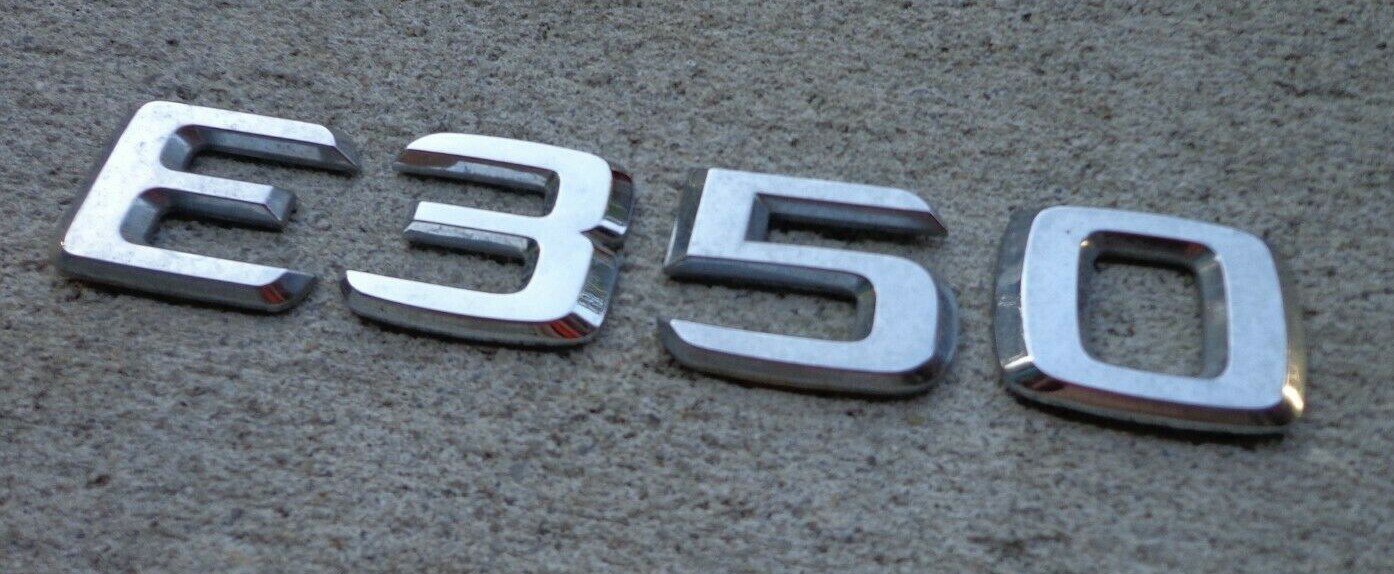 Mercedes Benz E350 emblem letters badge decal logo rear trunk OEM ...