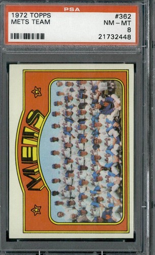 1972 Topps #362 Mets Team - PSA 8 | eBay