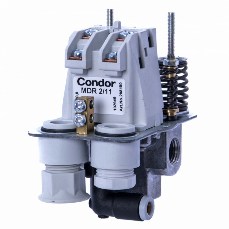 Condor Druckschalter MDR 2/11 für Kompressor max Druck 11 bar NEU 8 ...