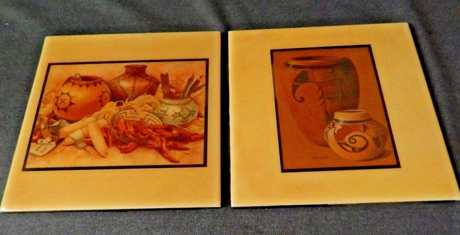 VTG A.R.T.Co. Southwest Art Tiles ~Lee Rommel & Susan Olsen, 7.75x7.75 ...
