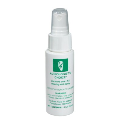 Audiologist's Choice Earmold Hearing Aid Cleaner 2oz Spray USA SELLER ...