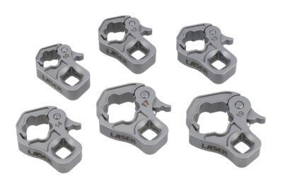 Laser Tools 8874 Ratchet Flare Nut Crows Foot Wrench Set 3/8"D 6 Piece ...