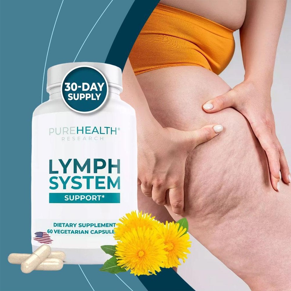 3*PureHealth Research Lymphatic Supplement To Reduce Swelling,Lymphatic ...