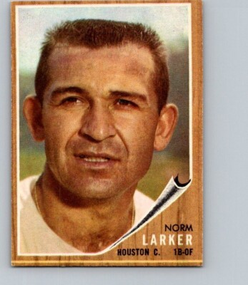 1962 TOPPS BASEBALL #23 NORM LARKER EXMT/NRMT MP | eBay