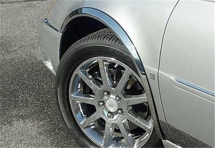Fender Trim For CADILLAC DTS 06-11 1.5" Wide Mirror Polish Stainless ...