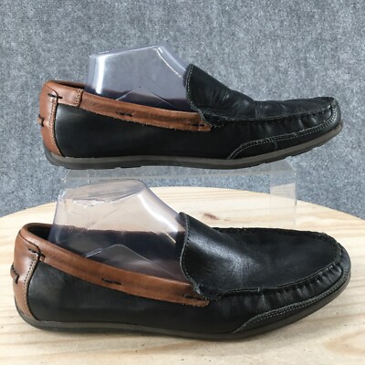Chaps Shoes Mens 10 M Casual Slip On Two Toned Moc Loafer Brown Black ...
