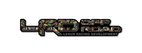 LRD LEXUS OFF ROAD RACING GX460 GX470 DECAL STICKER _ BLACK with REAL ...