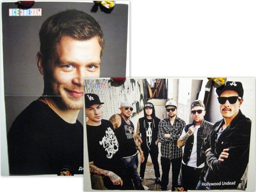 Joseph Morgan / Hollywood Undead band two-sided magazine poster A3 ...