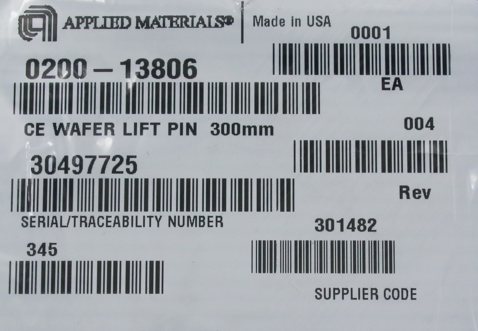 11016 APPLIED MATERIALS CE WAFER LIFT PIN, 300MM (NEW) 0200-13806 | eBay