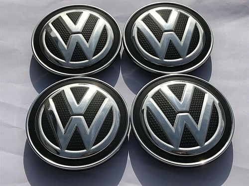 4x Original VW E GOLF 7 VII BE Rad Kappen Naben Deckel Emblem Abdeckung ...