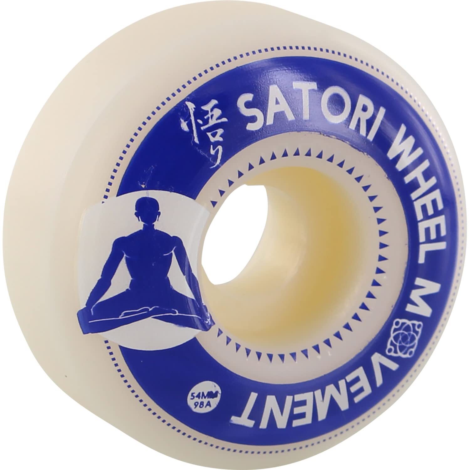 Satori Movement Meditation White/Blue Skateboard Wheels - 54mm 98a (Set ...