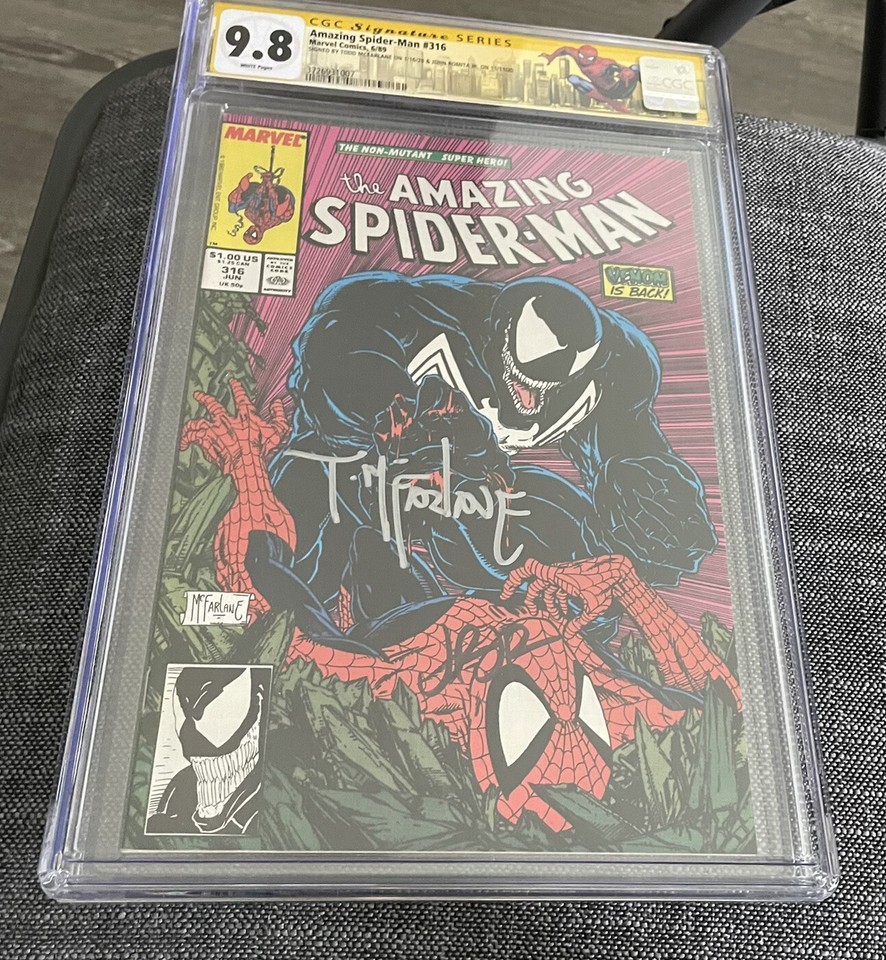 Amazing Spider-Man #316 CGC SS9.8 Signature TODD MCFARLAND,John ROMITA ...