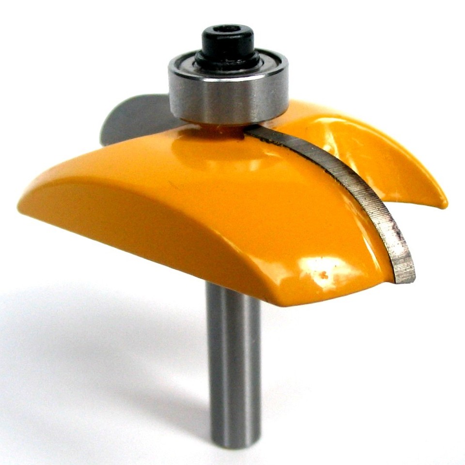1 pc 1/4" Sh. 2" Dia. Cove Convex Raised Panel and Base Edge Router Bit ...
