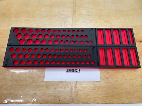 Snap-on Tools 2pc FOAM ORGANIZER TRAY for 3/8" Drive METRIC SAE Sockets ...