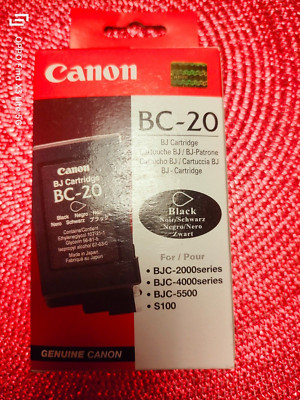 lot de 3 Cartouches Original Noir Canon BC-20 Pour BJC-4200/BJC-4300 | eBay