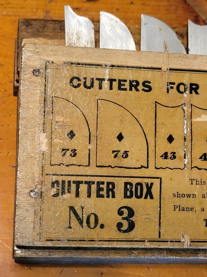 Stanley Rule And Level Number 55 Combination Plane, With 4 Boxes Of ...