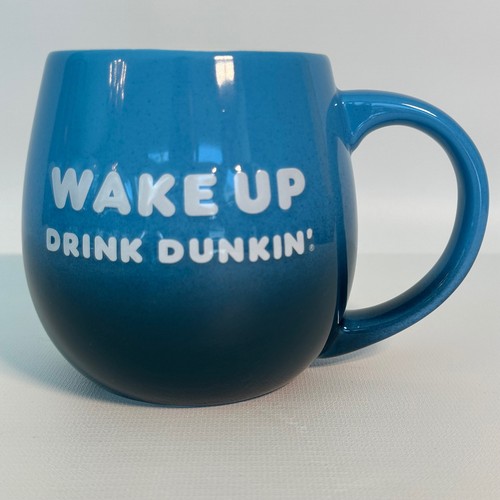 Dunkin' Donuts Coffee Mug Blue Ombre Wake Up Drink Dunkin' 20 oz | eBay