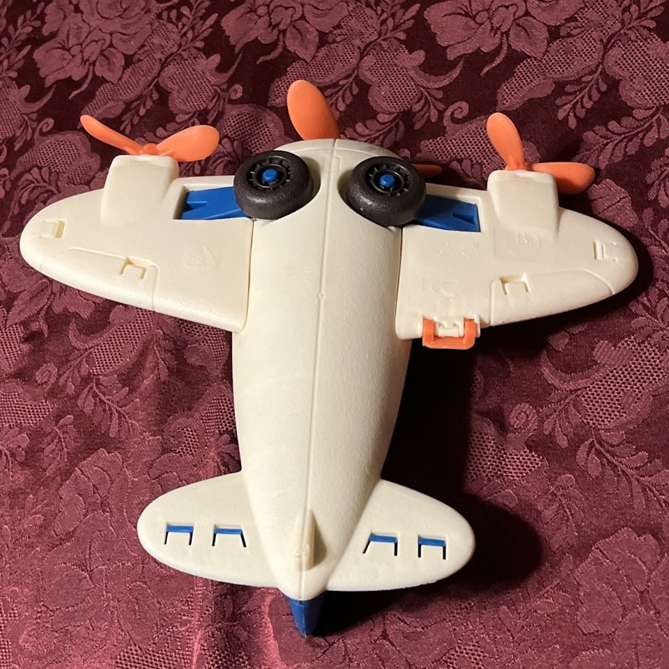 Battat Wonder Wheels Airplane Toy 10" Spinning Propellers, Folding ...