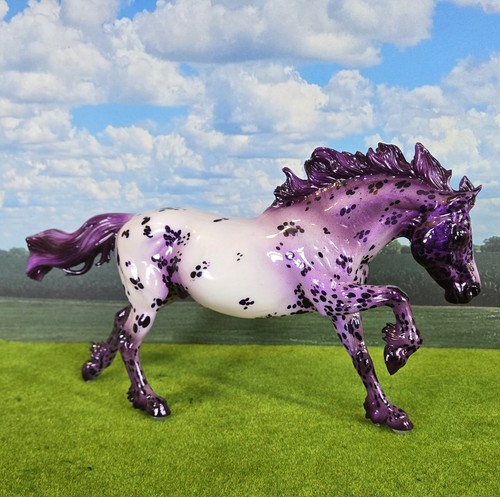 breyer traditional model horses Welch Cob Lywellyn Purple Appaloosa | eBay