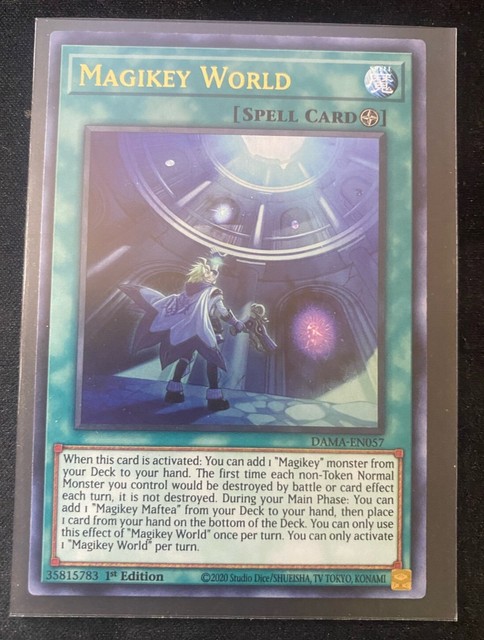 Yu-Gi-Oh! TCG Magikey World Dawn of Majesty DAMA-EN057 1st Edition ...