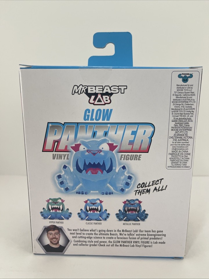 MR BEAST Lab GLOW PANTHER Vinyl Figure 3.5" Glow In The Dark BN | eBay
