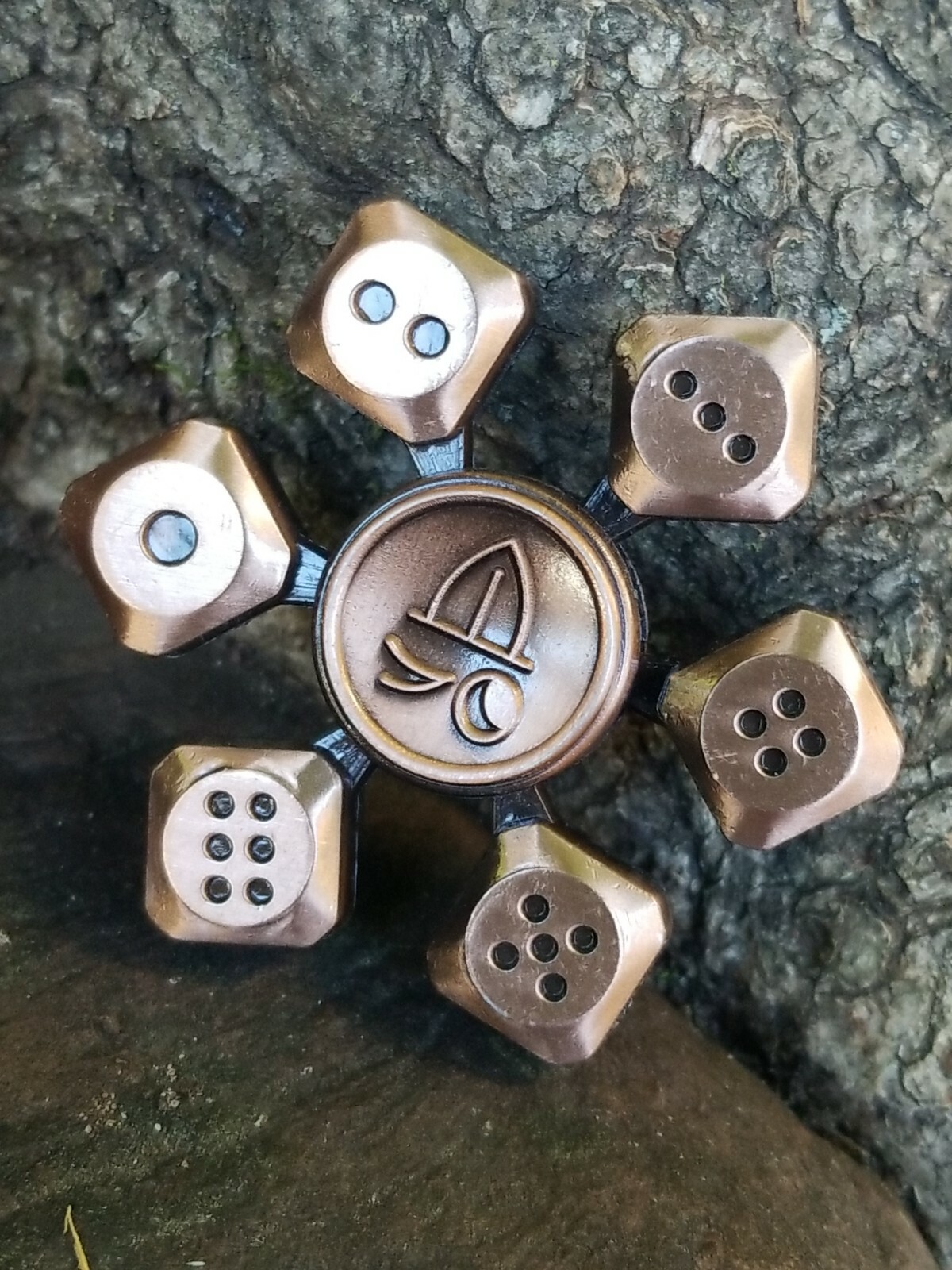 Craps Dice Metal Hand Fidget Spinner Bones, Casino, Good Luck Adult ...