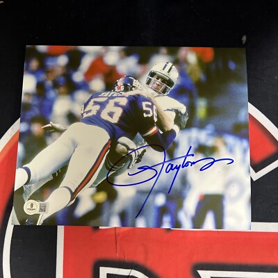 Lawrence Taylor New York Giants Signed 8X10 Photo Autographed Beckett ...