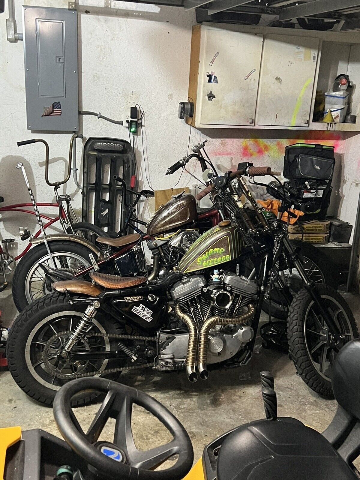 Exhaust Fit Harley Davidson Sportster Softail Dyna LAF 2" Santee Pipes ...