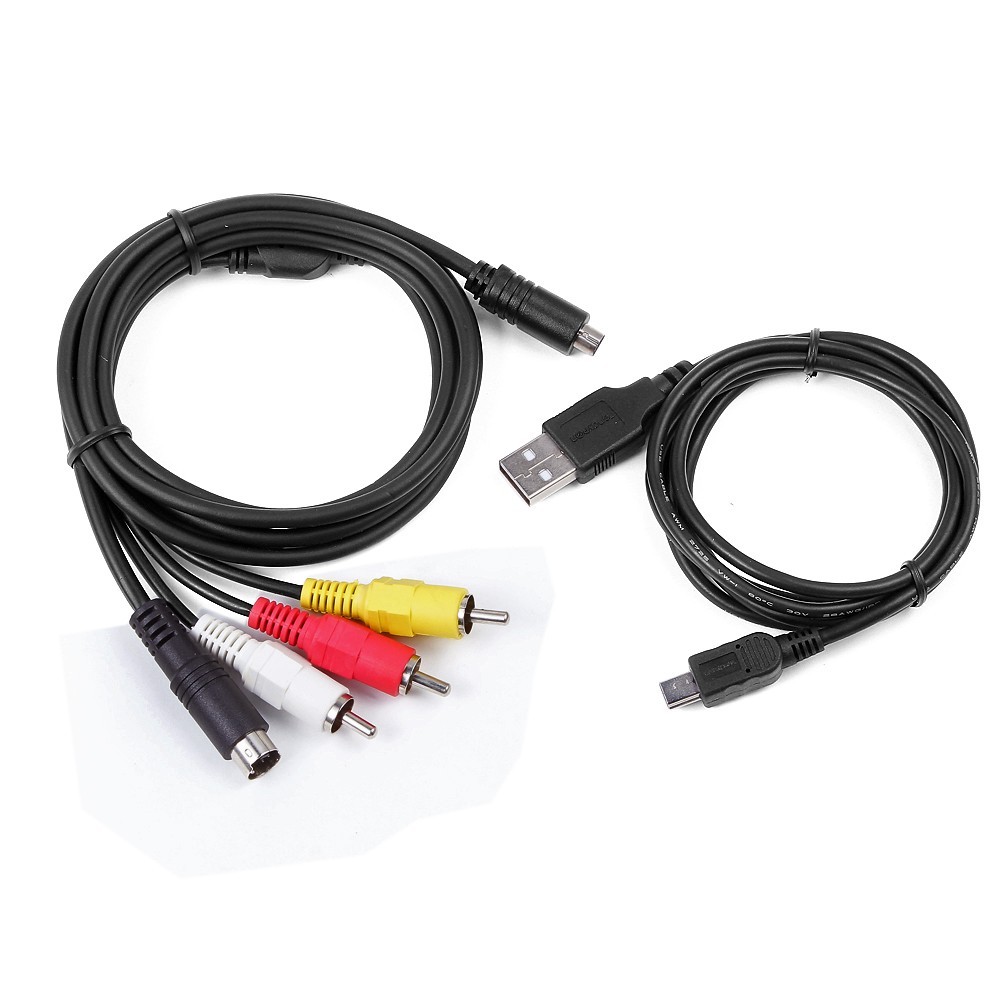 AV A/V Audio Video TV +USB Cable Cord Lead For SONY Handycam DCR-SX41 ...