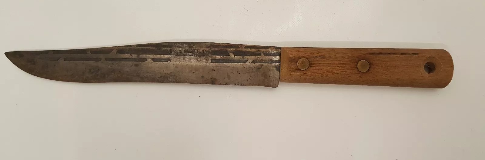 Three Vintage Knives Regent Cutlery High Carbon Colombia Knife Set Wood ...