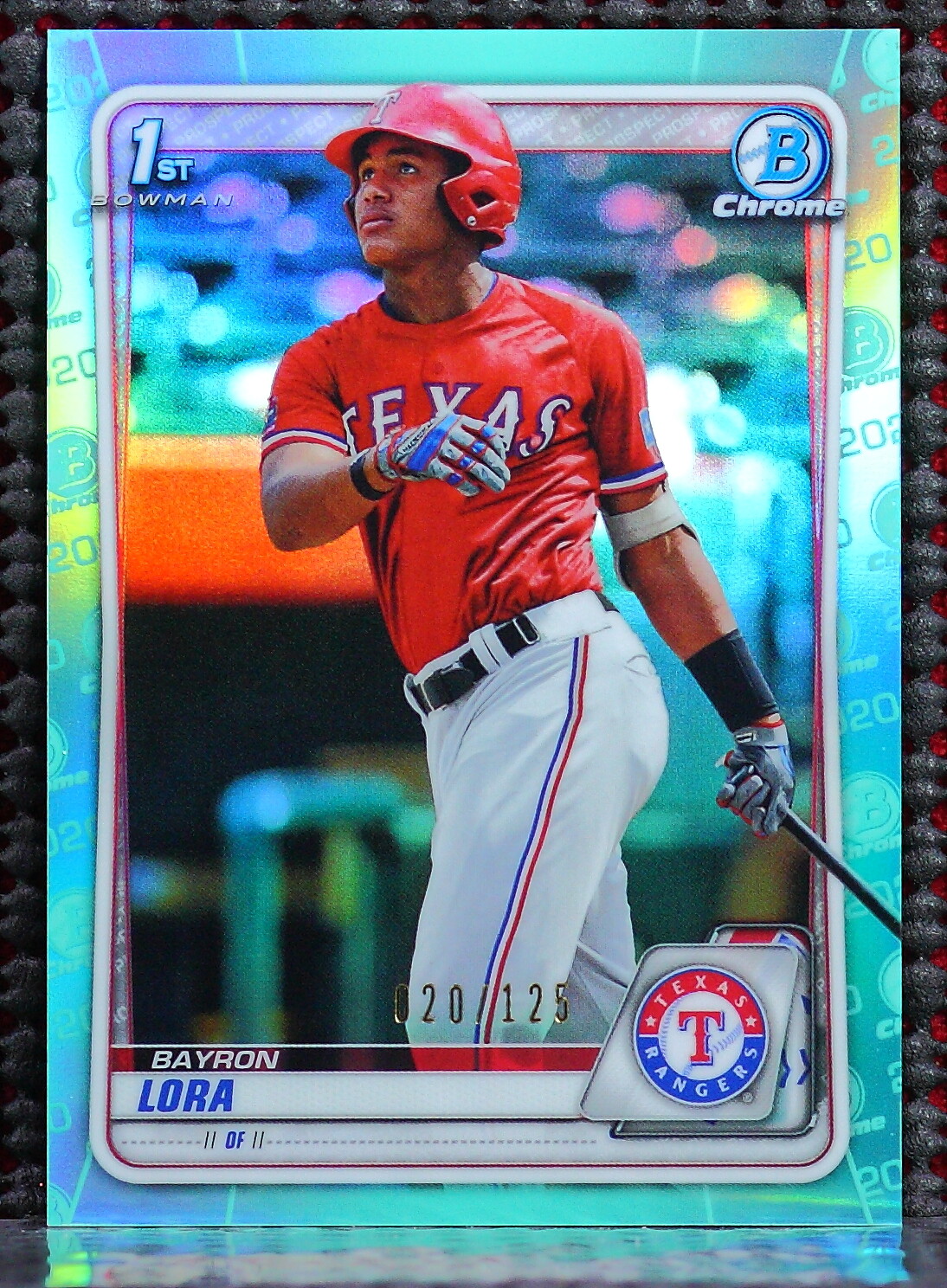 BAYRON LORA - 2020 BOWMAN CHROME PROSPECT AQUA REFRACTOR #BCP52 | eBay