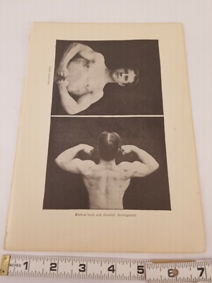 Antique Page 1909 Science and Health Encyclopedia Book Body Builder ...
