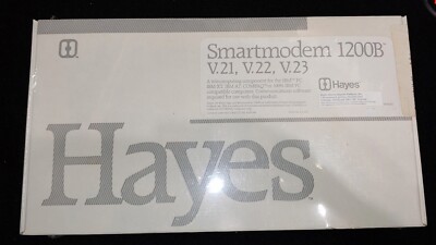 Hayes Factory SEALED 1992 Era SmartModem 1200B Card Internal XT AT PC ...