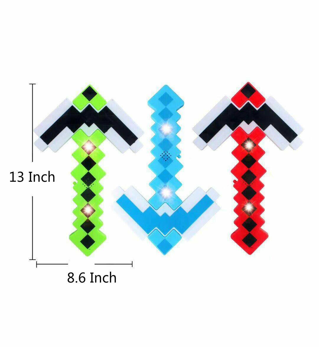 DIAMOND Pixel Weapons LED Light Up Pixel Battle Toy for Boys and Girls ...