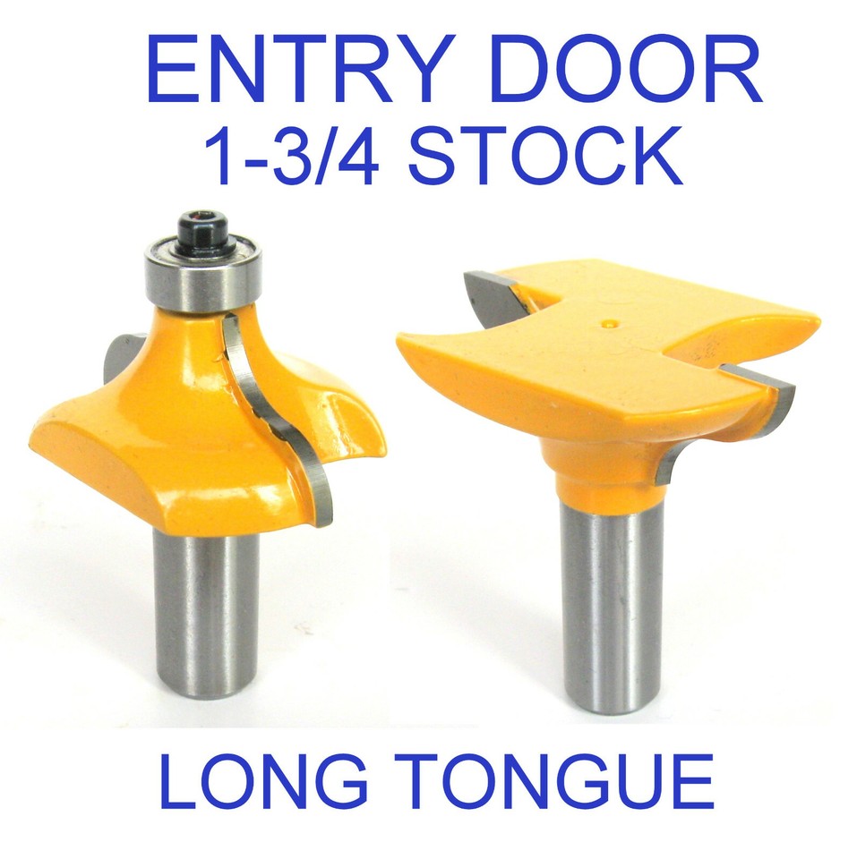 2 PC 1/2" Shank Ogee Entry Door for Long Tenons Router Bit | eBay