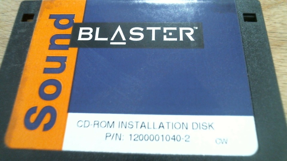 Sound Blaster CD-ROM Installation Disk 1200001040-2 - 3.5" floppy disk ...