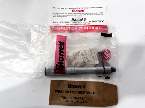 STARRETT 1/2 to 1-1/2" Inside, Mechanical Groove Micrometer 52913 | eBay