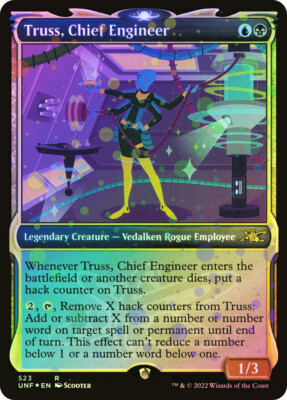 MTG FOIL Truss, Chief Engineer Showcase Galaxy Foil - Unfinity #523 | eBay
