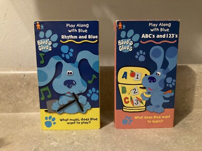 Blue’s Clues VHS Lot of 2 Tested Rhythm and Blue - Abc’s and 123’s Nick ...
