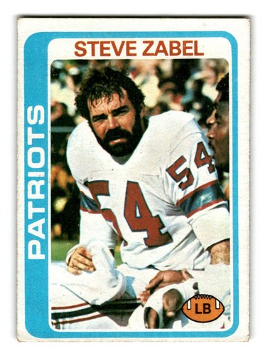 1978 Topps Steve Zabel #181 New England Patriots | eBay