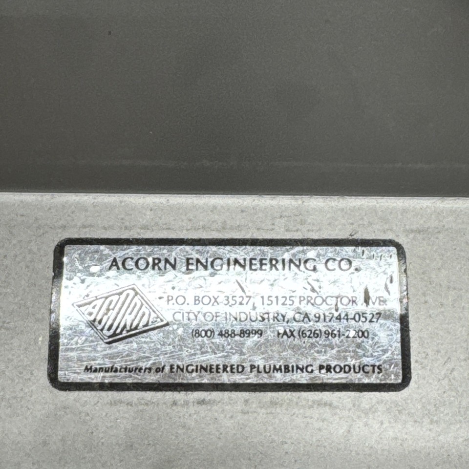 Acorn Model 8186 Neptune Stainless Steel Wall Box With Hose Valves New ...