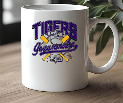 LSU 2025 Baseball Regional Geauxmaha Mug, White Ceramic Mug 11oz 15oz ...