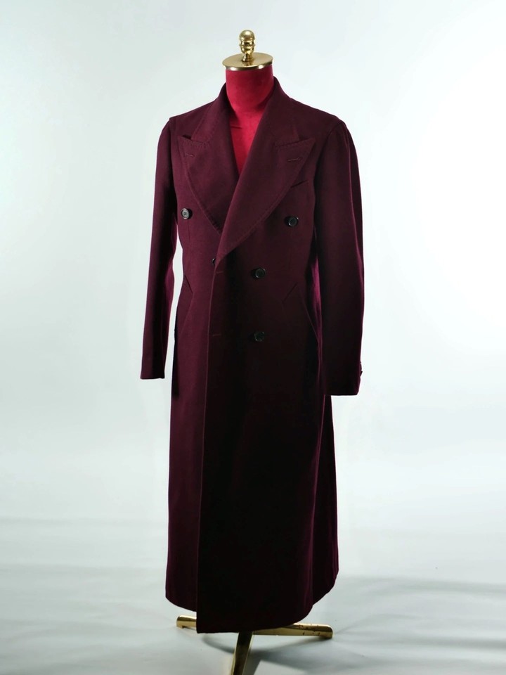 Wool Blend Business Men Coats Suits Extra Long Overcoats Double ...