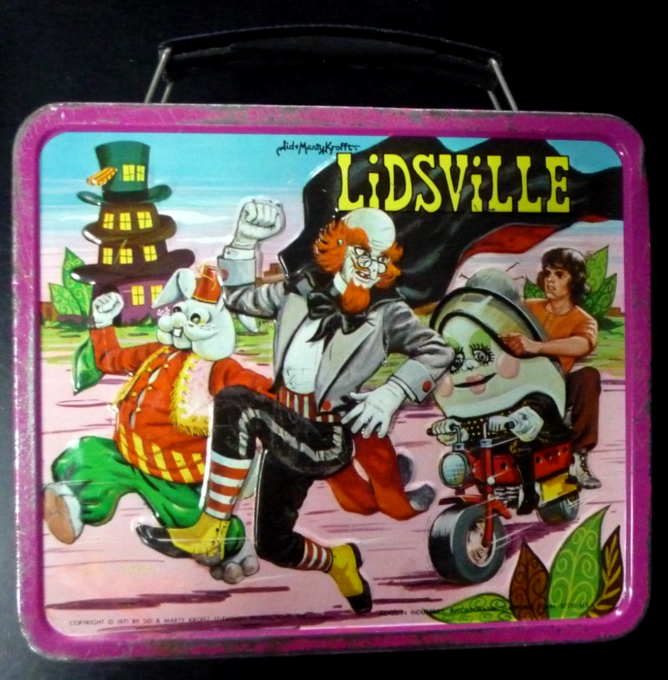 Sid Marty Krofft Lidsville Lunchbox VERY NICE!! 1971 Aladdin Kids TV ...