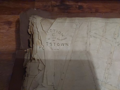 11 Large Pottstown PA 1886 Street Survey Map Lot Montgomery County | eBay