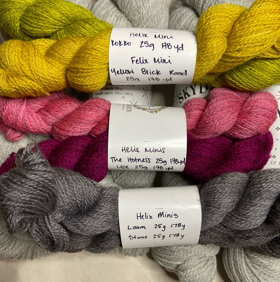 Brooklyn General Store Skydance + La Bien Aimee Felix + Helix 12-skein ...