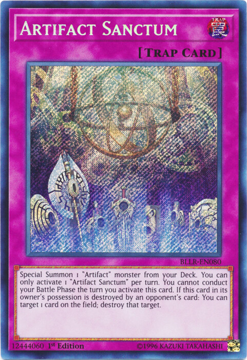 Artifact Sanctum - BLLR-EN080 - Secret Rare - 1st Edition PL/MP YuGiOh ...